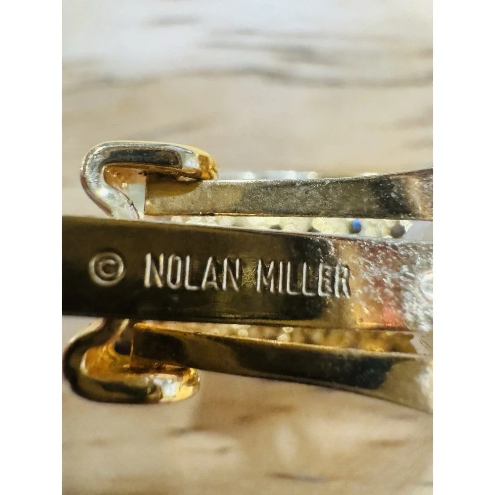 Nolan Miller | Jewelry | Vintage Nolan Miller Pav Crystal Clip On ...